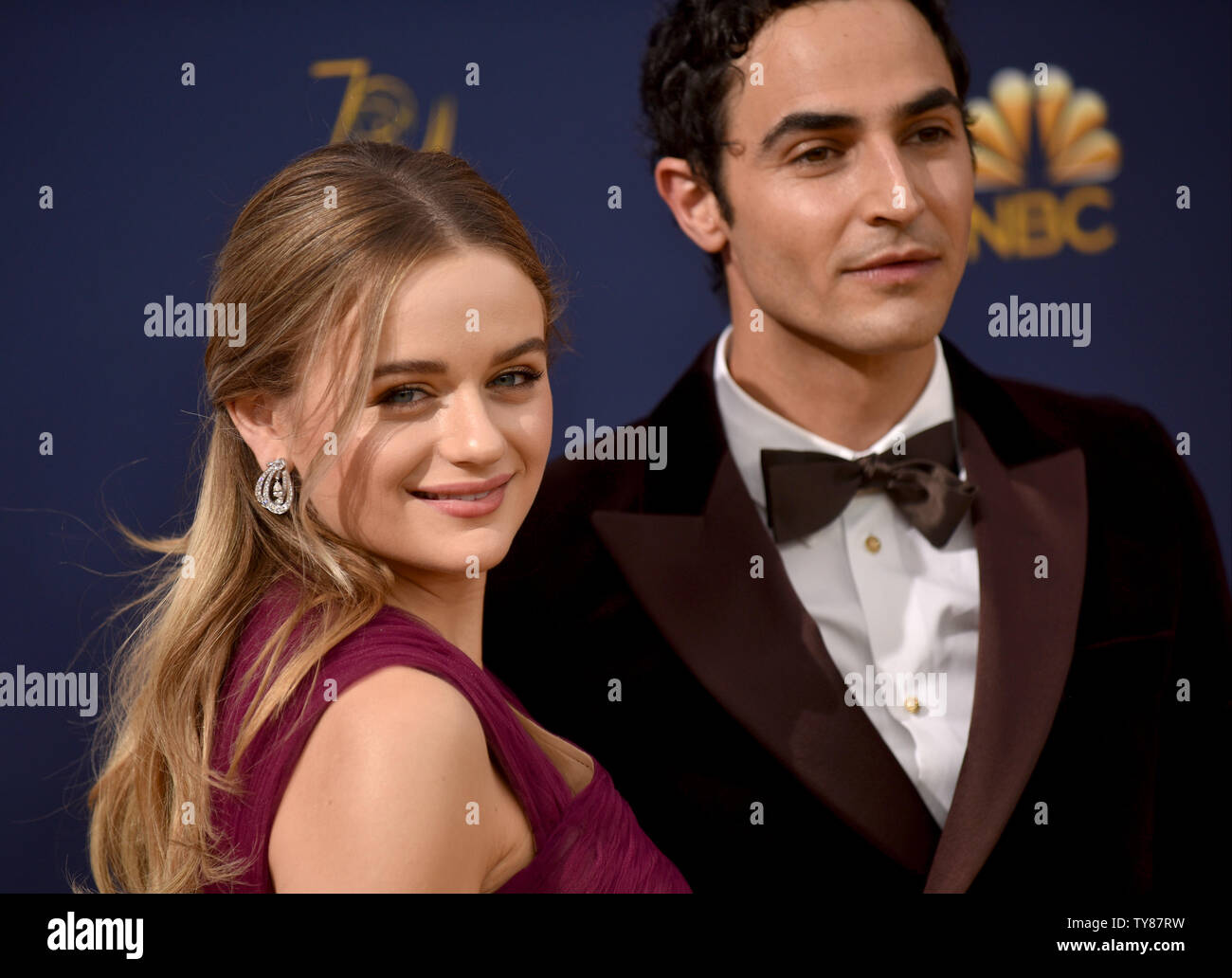 Actors Joey King (L) and Zac Posen attend the 70th annual Primetime ...