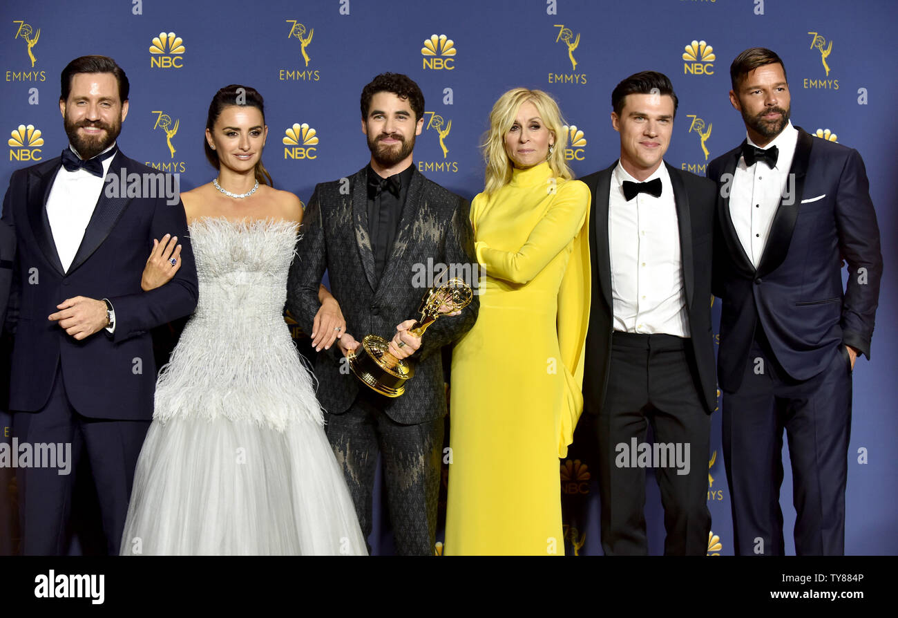 (L R) Edgar Ramirez, Penelope Cruz, Darren Criss, Judith Light, Finn ...
