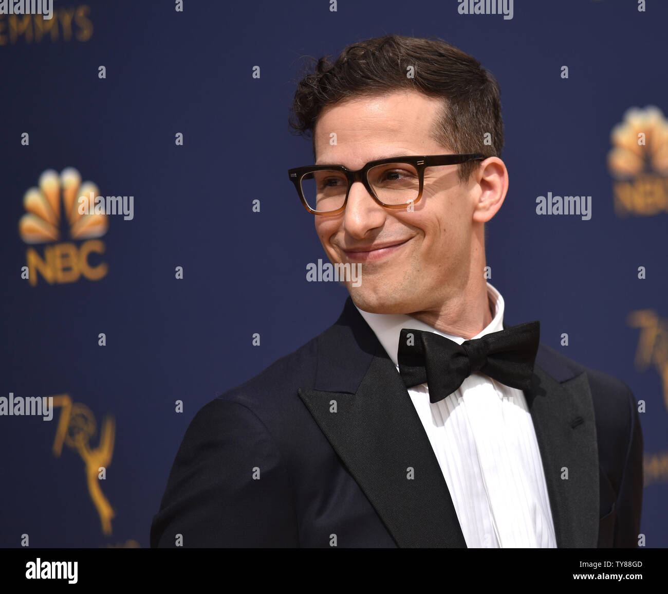 Actor Andy Samberg attends the 70th annual Primetime Emmy Awards at the ...