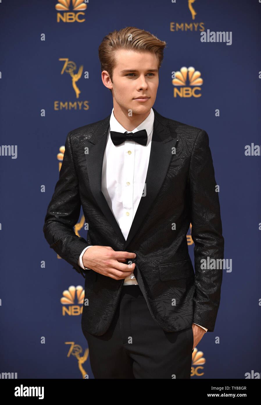 Actor Logan Shroyer attends the 70th annual Primetime Emmy Awards at ...