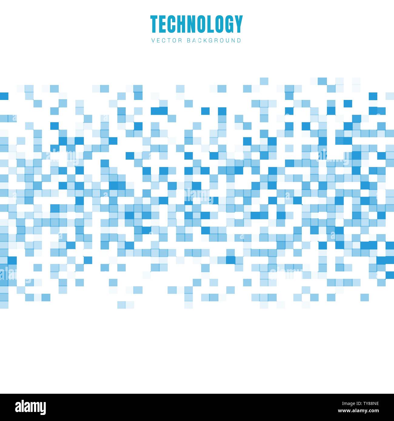 Abstract geometric white and blue squares pattern background and ...