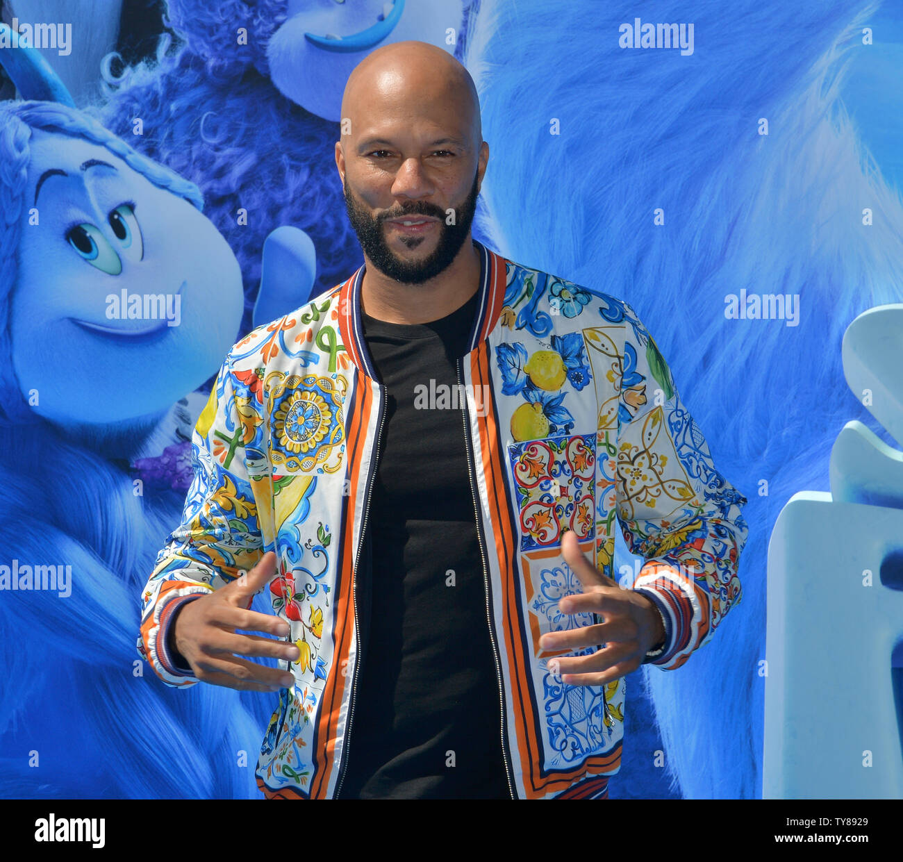 Cast member Common, the voice of Stonekeeper in the animated comedy ...