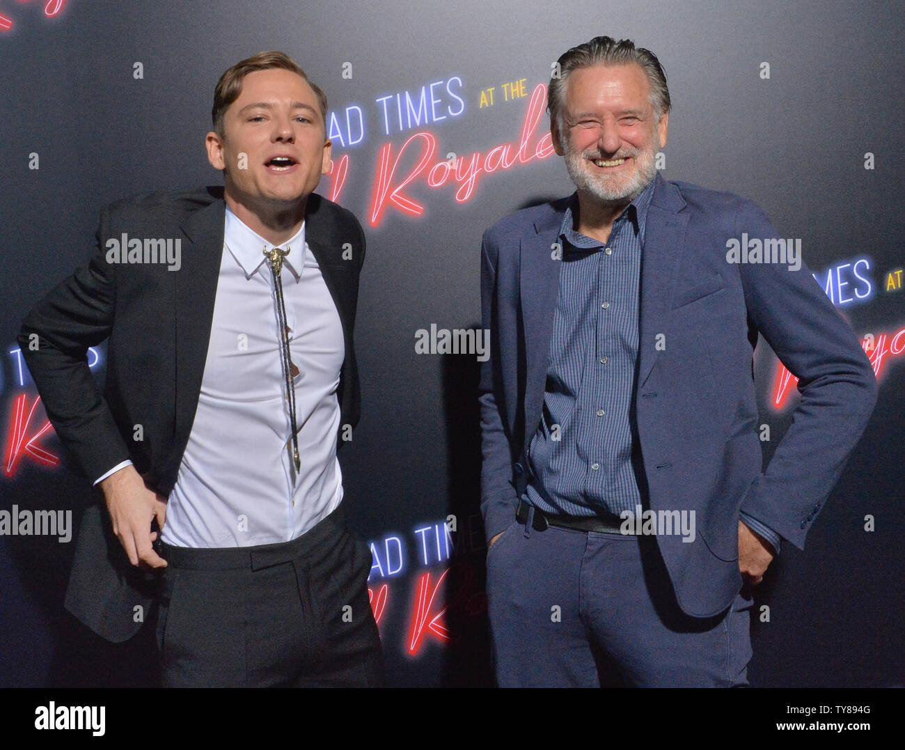 Cast member Lewis Pullman and his father, actor Bill Pullman attend the ...