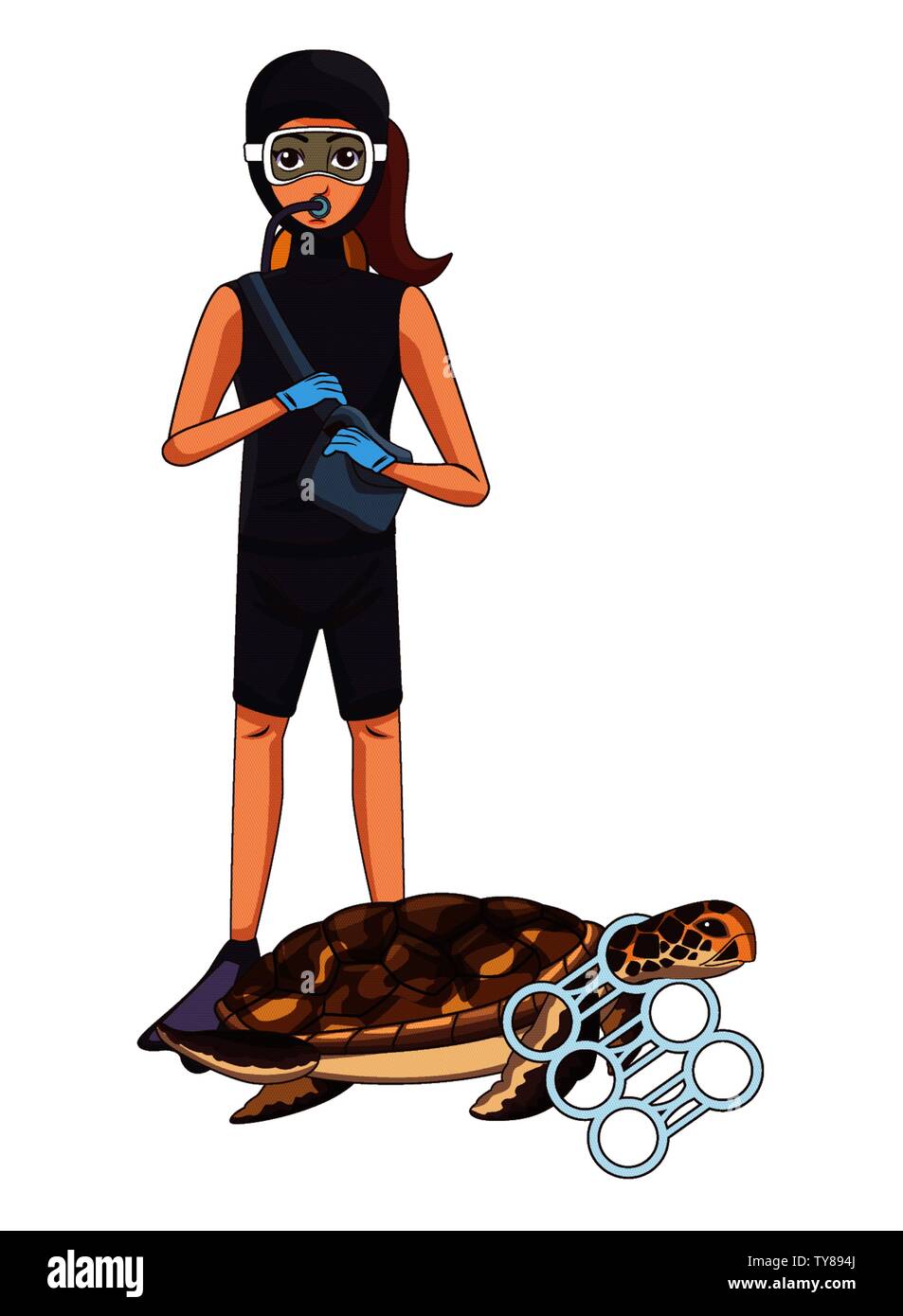 scuba diving avatar cartoon character Stock Vector Image & Art - Alamy