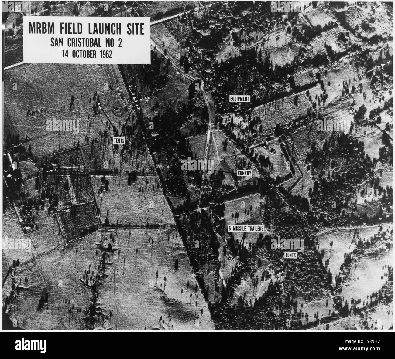 MRBM Field Launch Site San Cristobal No. 2 14 October 1962 Stock Photo ...