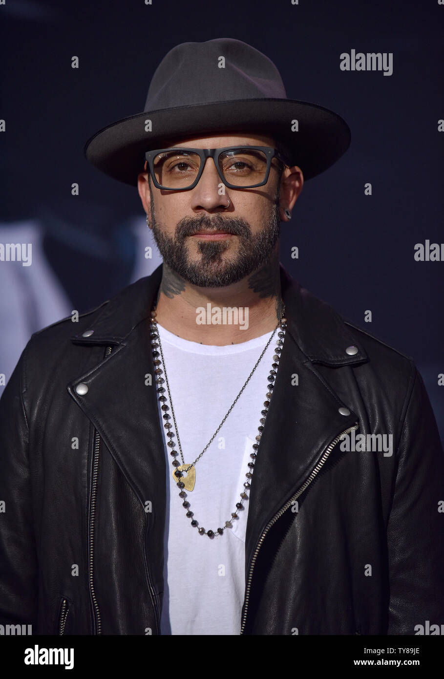 Singer-songwriter AJ McLean attends the premiere of 'Venom' at the ...