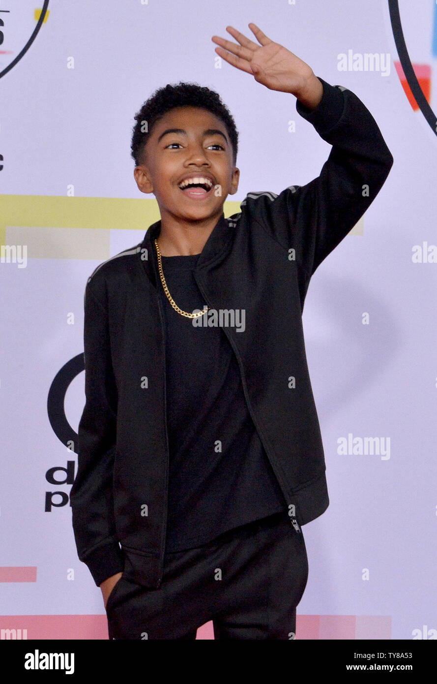 Actor Miles Brown arrives for the 46th annual American Music Awards at ...