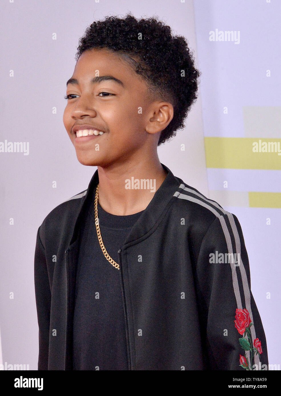 Actor Miles Brown arrives for the 46th annual American Music Awards at ...