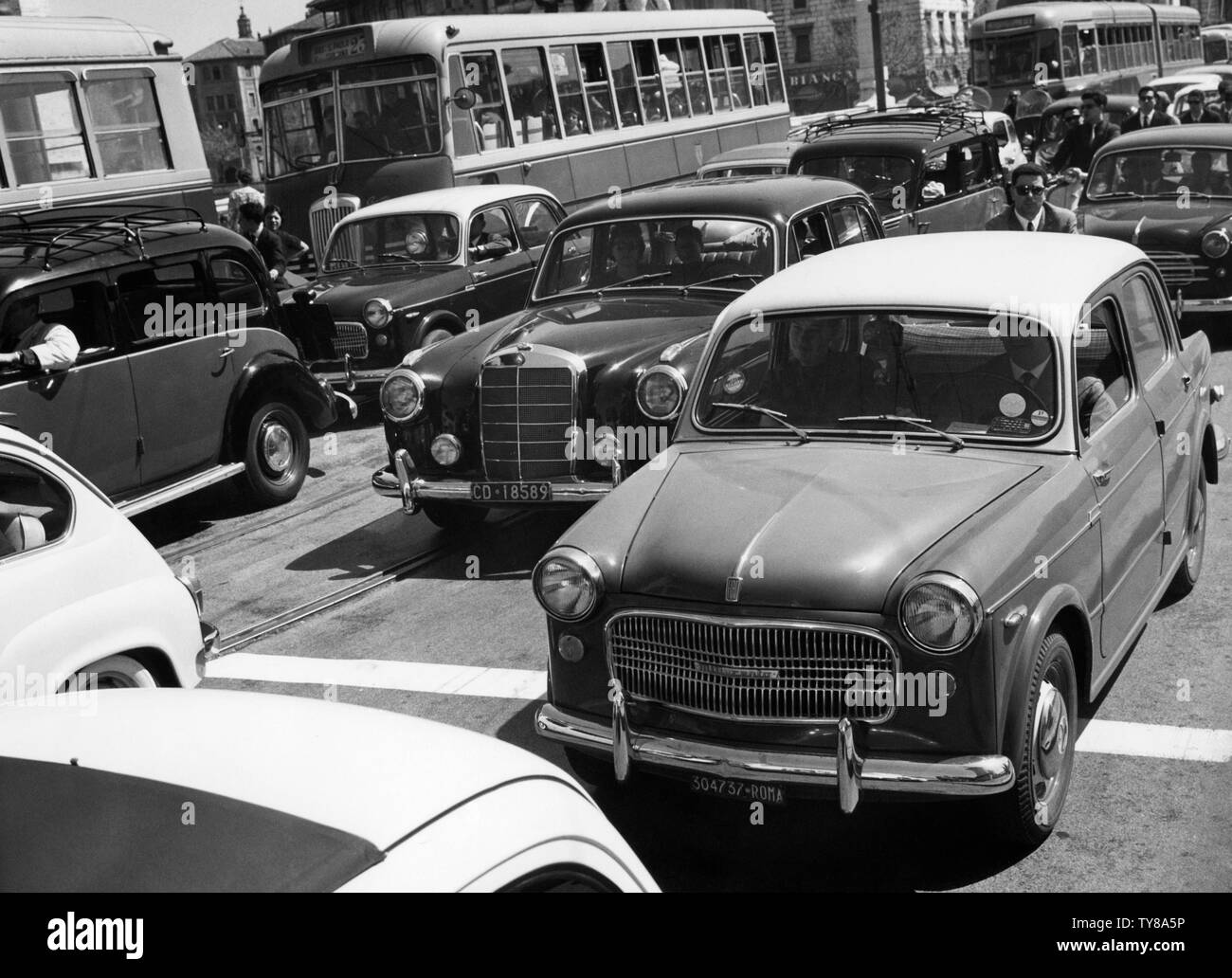 Rome and road Black and White Stock Photos & Images - Alamy