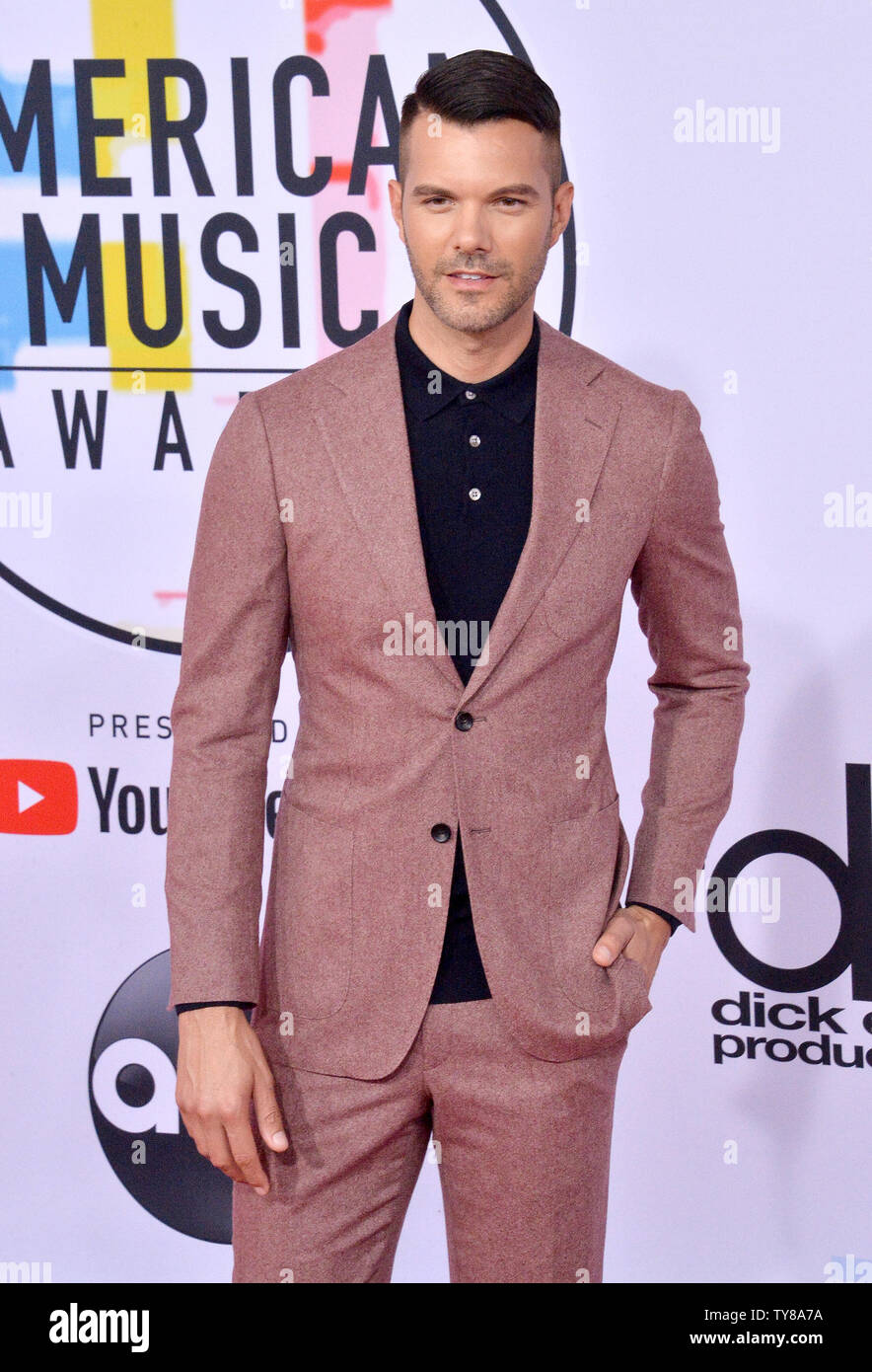 TV personality AJ Gibson arrives for the 46th annual American Music ...