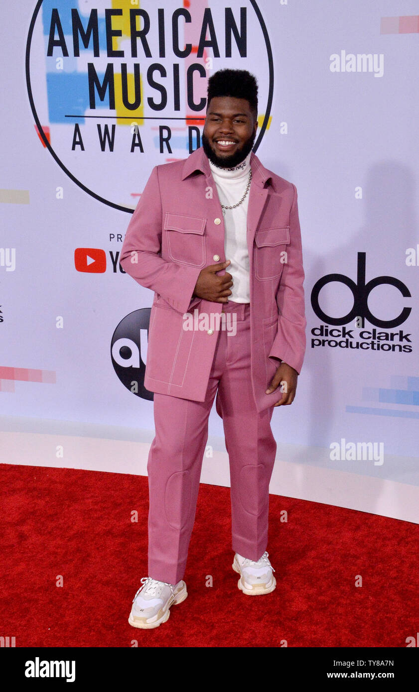 Singer Khalid arrives for the 46th annual American Music Awards at the ...