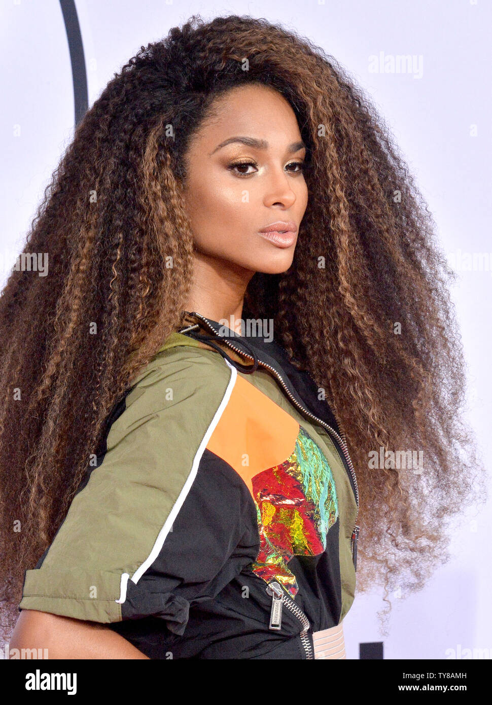 Singer Ciara arrives for the 46th annual American Music Awards at the ...