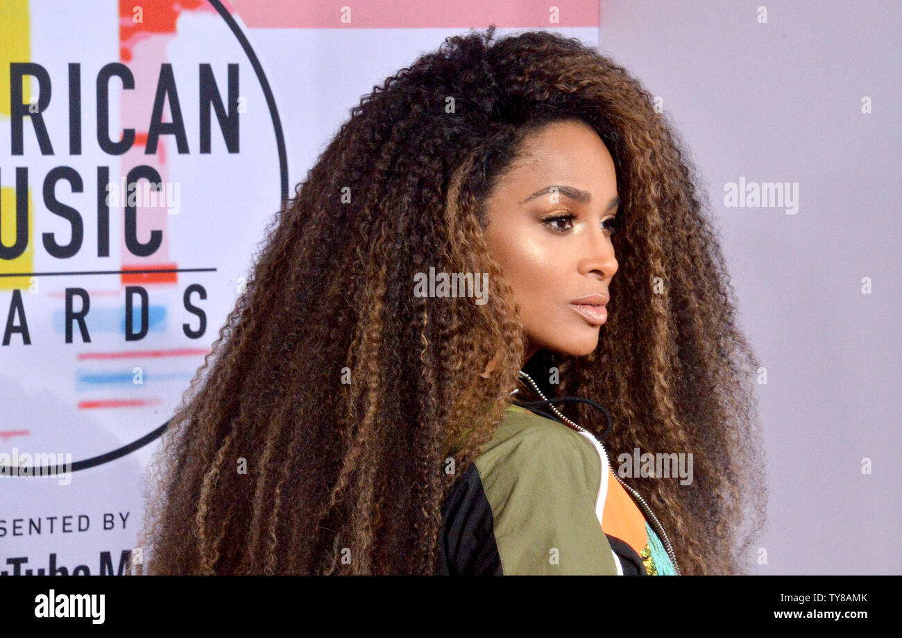 Singer Ciara Arrives For The 46th Annual American Music Awards At The Microsoft Theater In Los