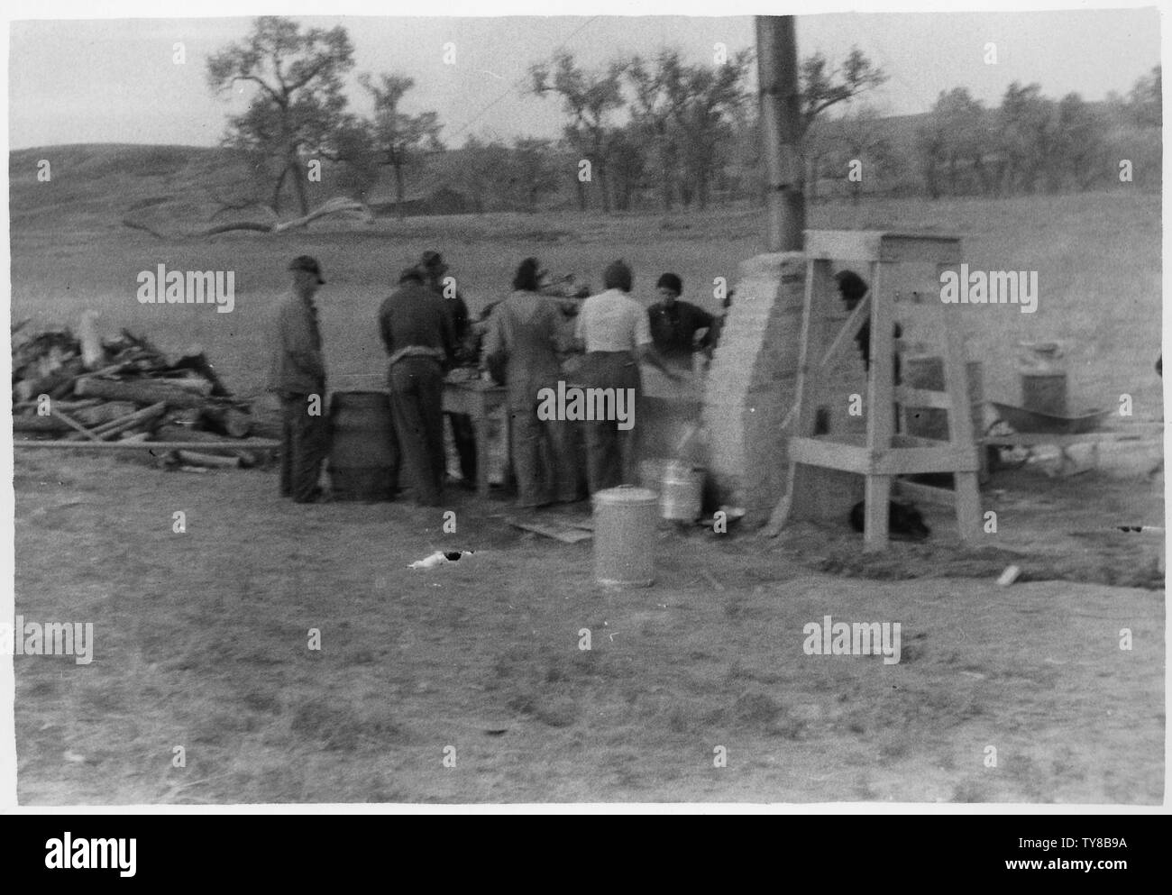 Making molasses at Bad Nation Community Stock Photo - Alamy