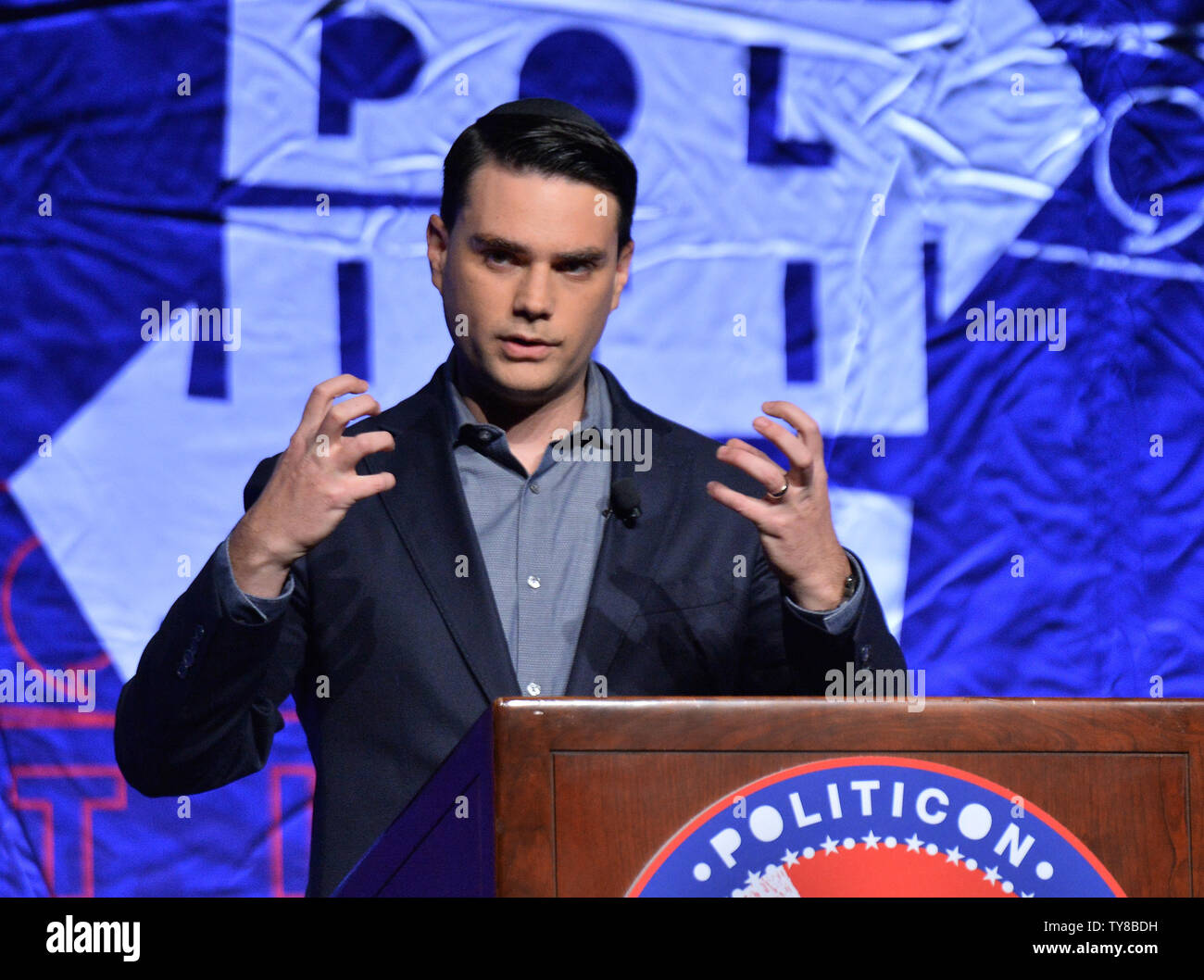 Ben Shapiro participates Politicon at the Los Angeles Convention Center ...
