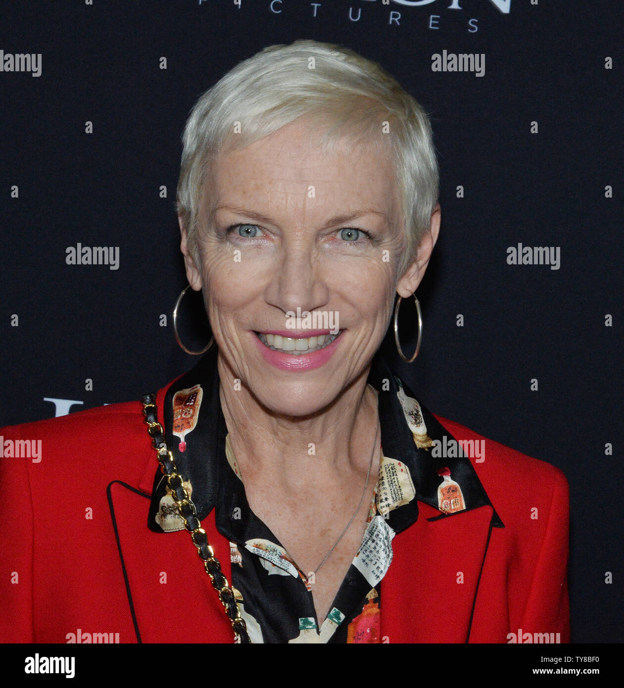 Songwriter Annie Lennox attends the premiere of the motion picture ...