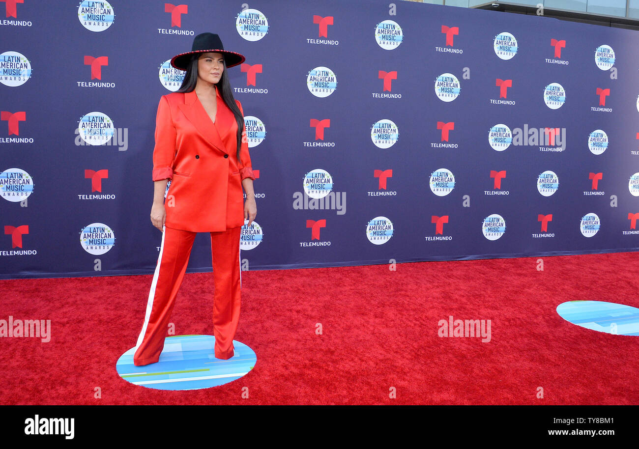 Singer Litzy arrives for the fourth annual Latin American Music Awards ...