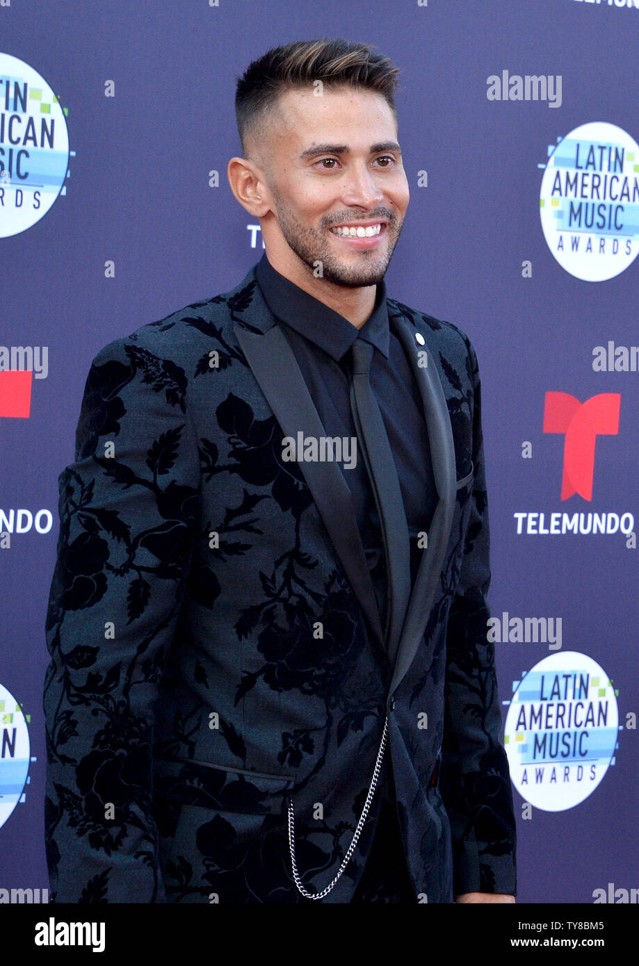 Gymnast Tommy Ramos arrives for the fourth annual Latin American Music ...