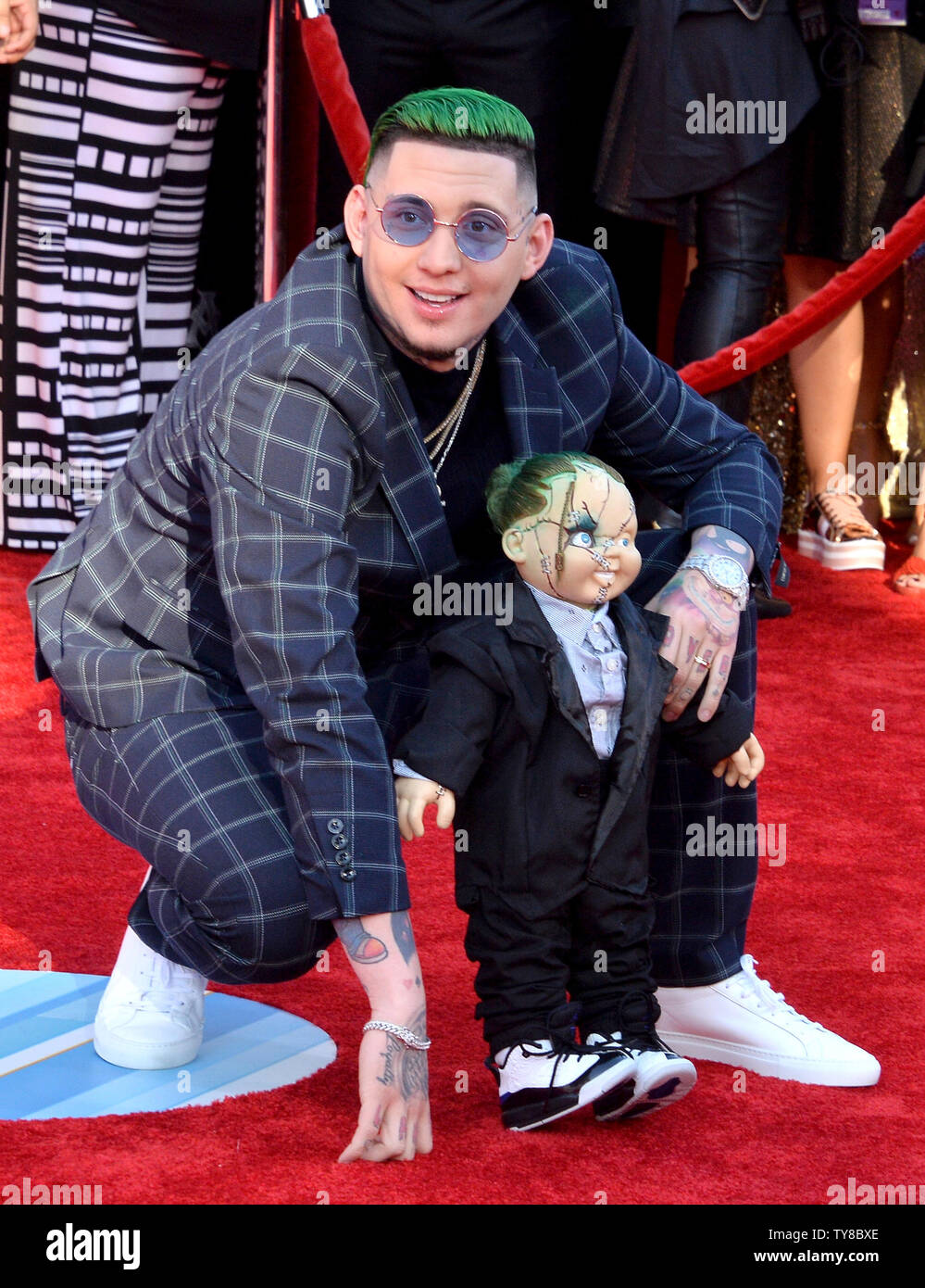 Musical artist Lary Over arrives for the fourth annual Latin American ...