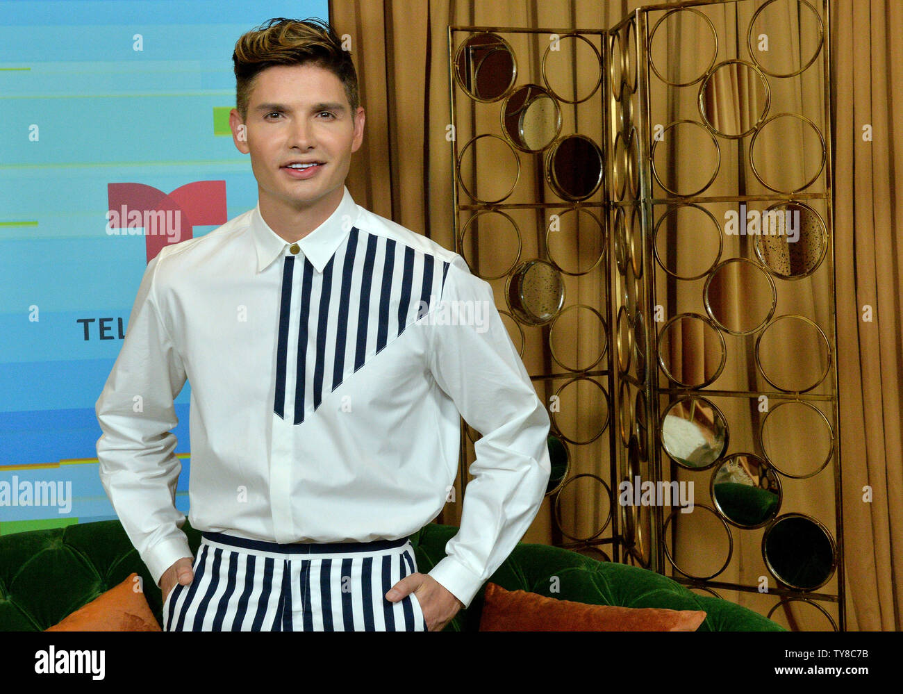 Actor Christian Acosta appears backstage at the fourth annual Latin ...