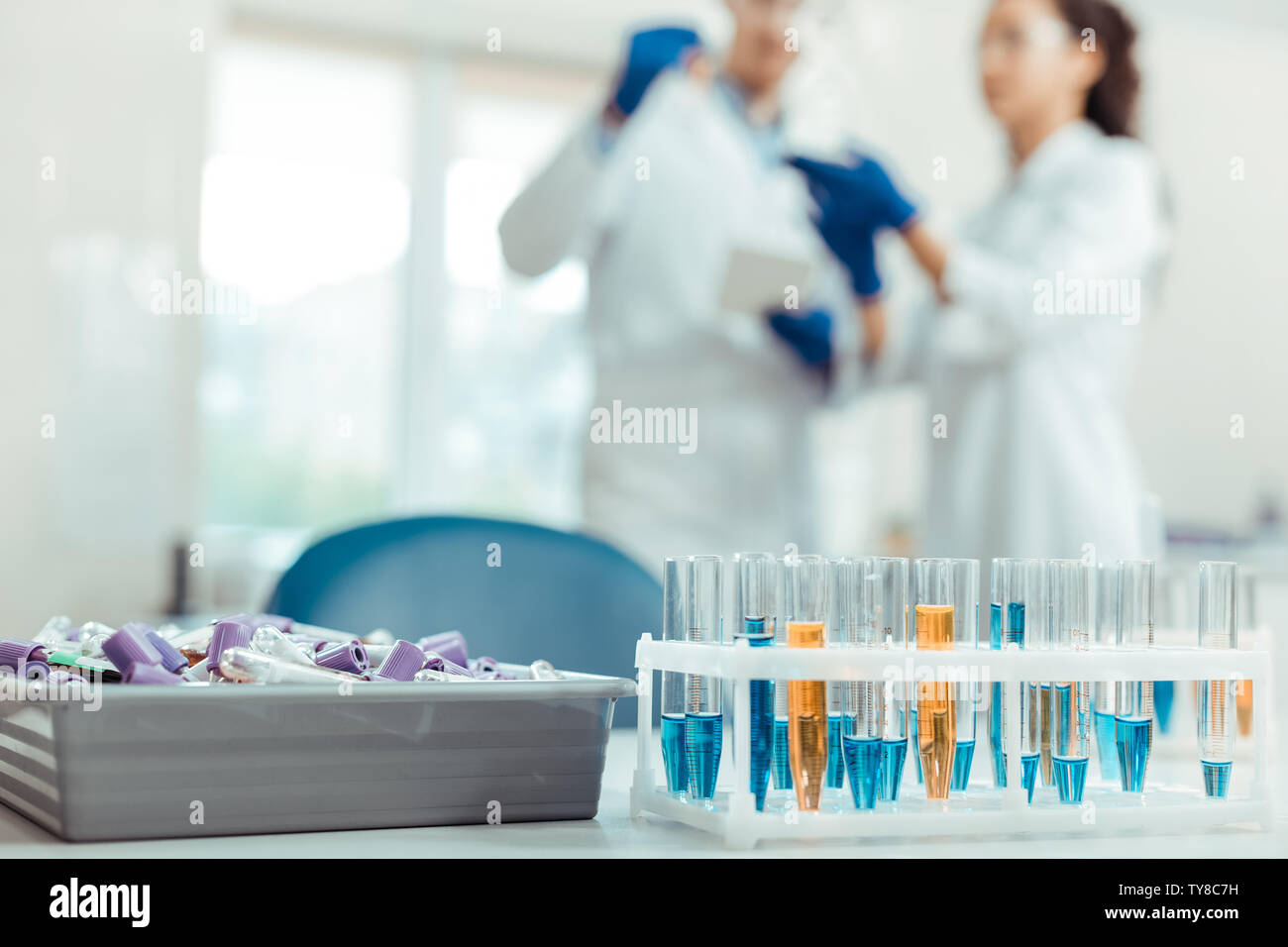 Test tubes science project hi-res stock photography and images - Alamy