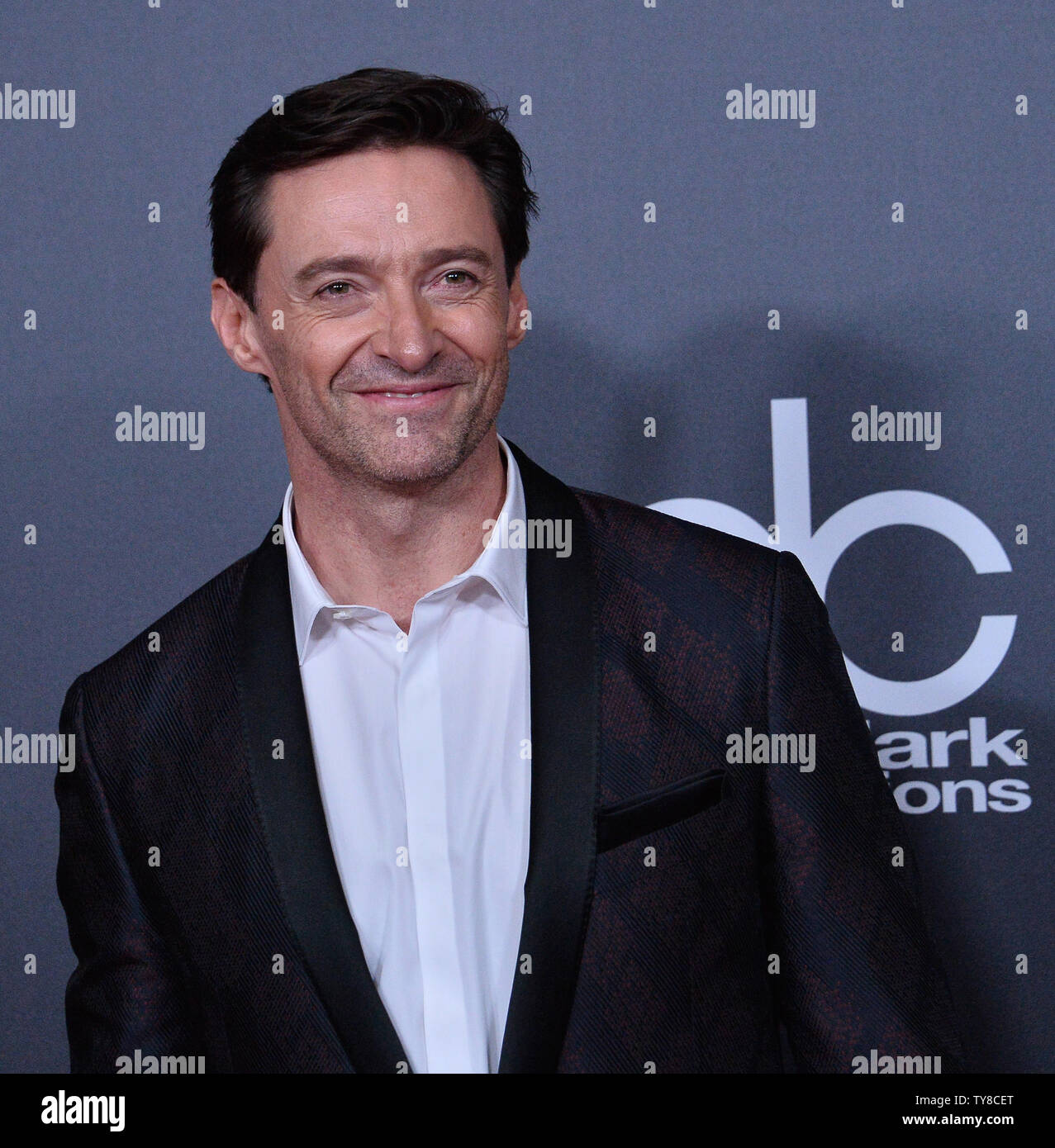 Australian actor Hugh Jackman, recipient of the Hollywood Actor Award ...