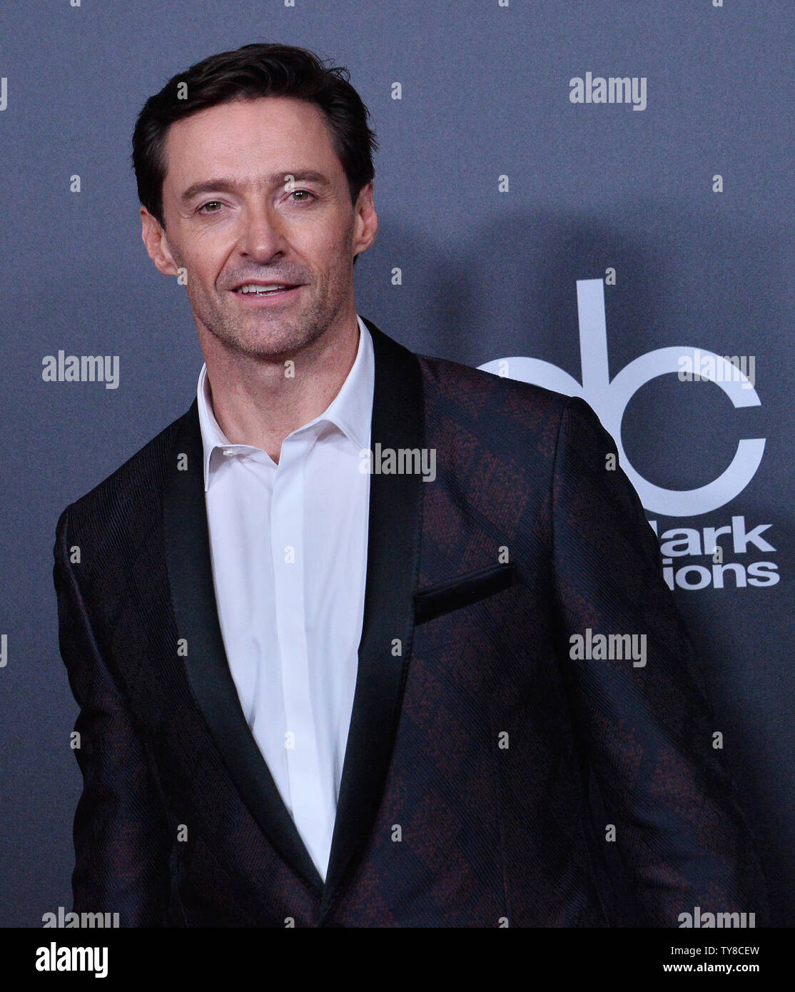 Australian actor Hugh Jackman, recipient of the Hollywood Actor Award ...