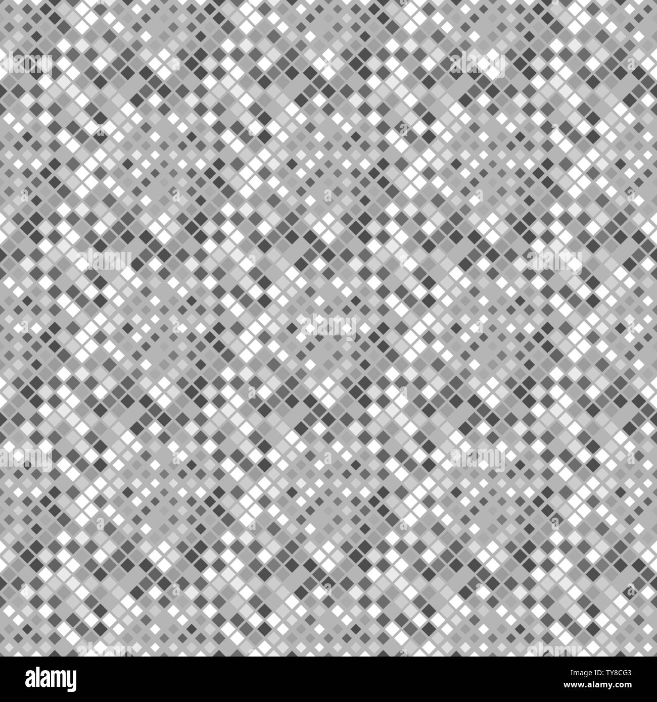 Monochrome seamless square pattern background - abstract gray vector ...