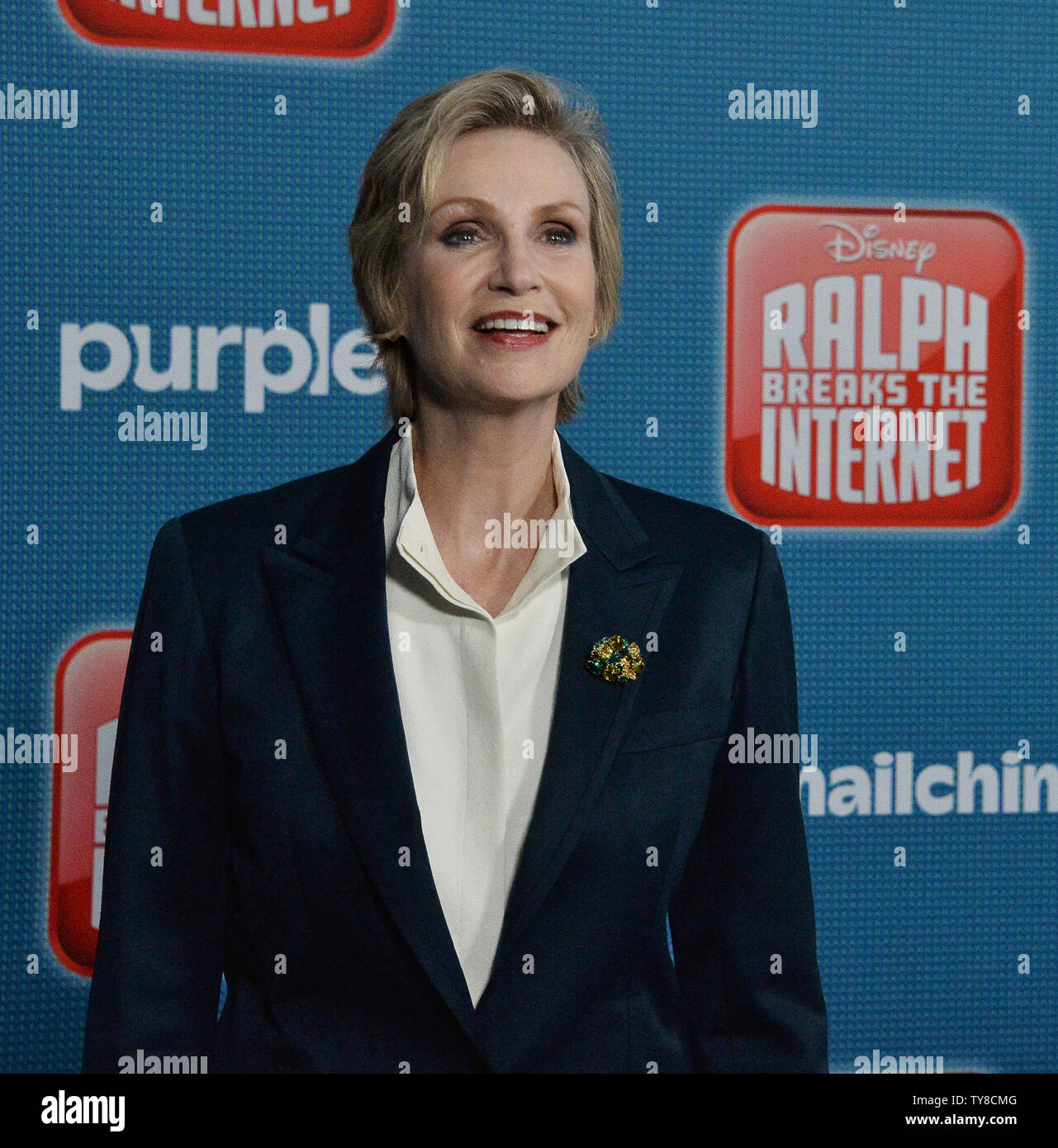 Cast member Jane Lynch, the voice of Calhoun in the animated motion ...