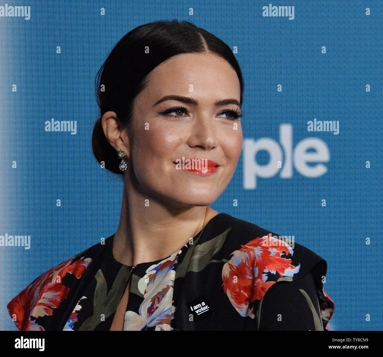 Cast member Mandy Moore, the voice of Rapunzel in the animated motion ...