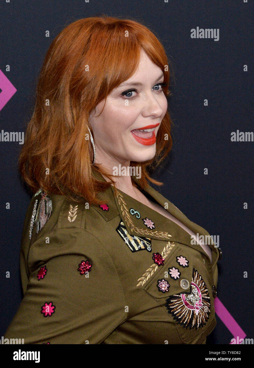Actress Christina Hendricks arrives for the 44th annual E! People's ...