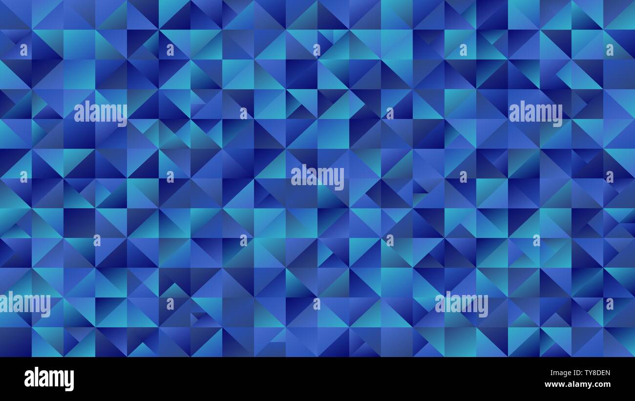 Gradient abstract triangle webpage background - blue polygonal vector ...