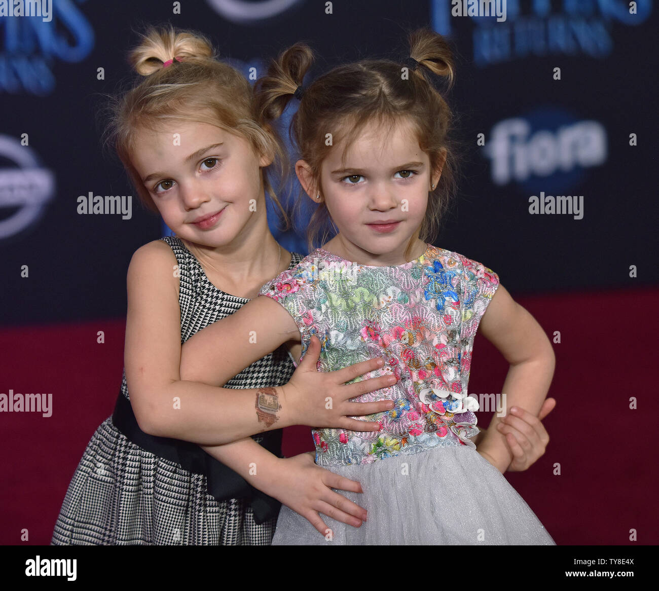 Mila and Emma Stauffer attend the world premiere of 'Mary Poppins ...