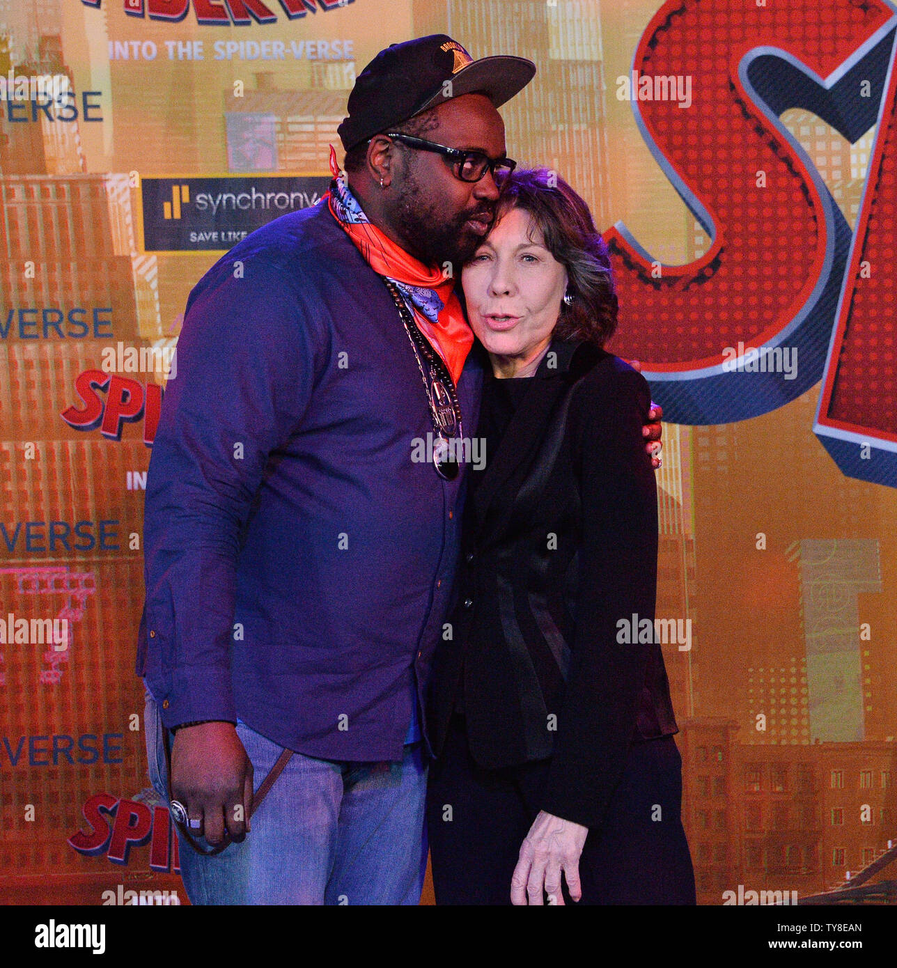 Cast members Brian Tyree Henry and Lily Tomlin attend the premiere of ...