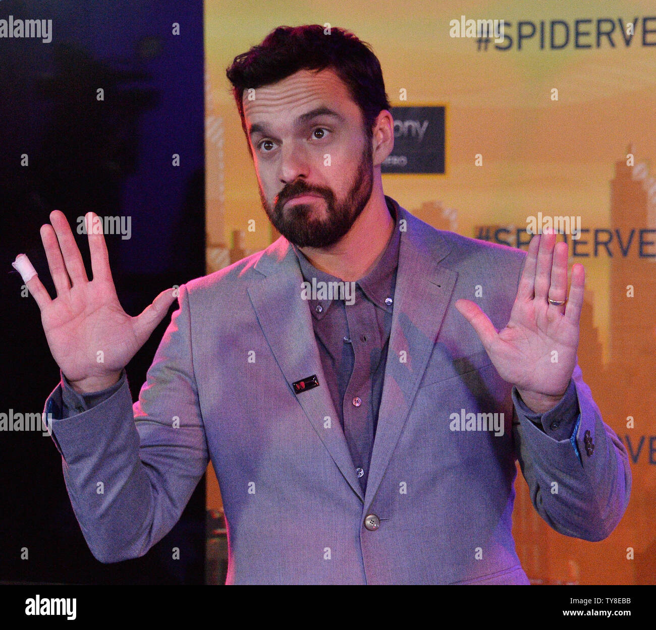 Cast member Jake Johnson attends the premiere of the animated sci-fi ...