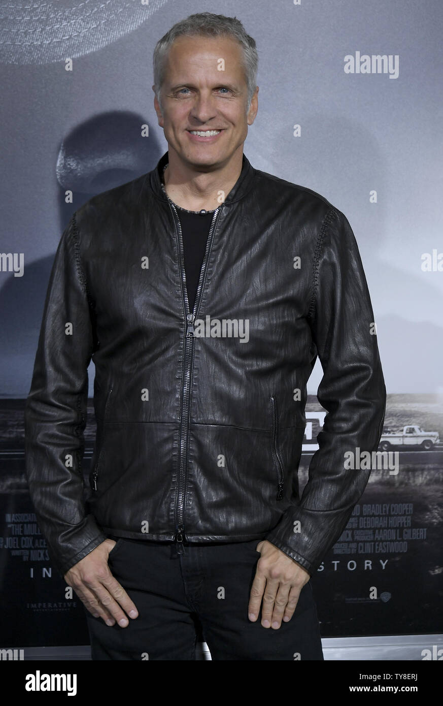 Patrick Fabian attends the premiere of the motion picture crime ...