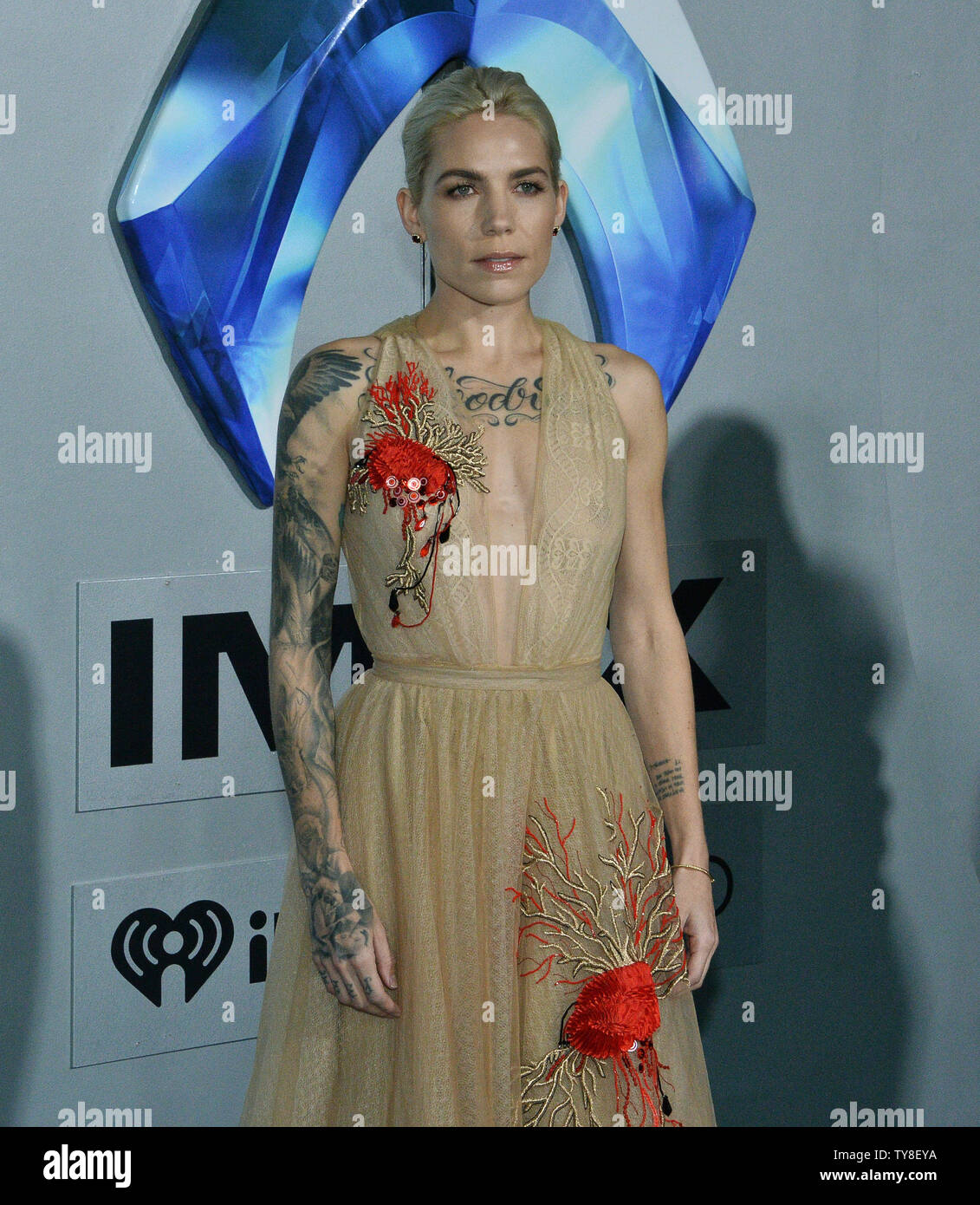 Singer and songwriter Skylar Grey attends the premiere of the sci-fi ...