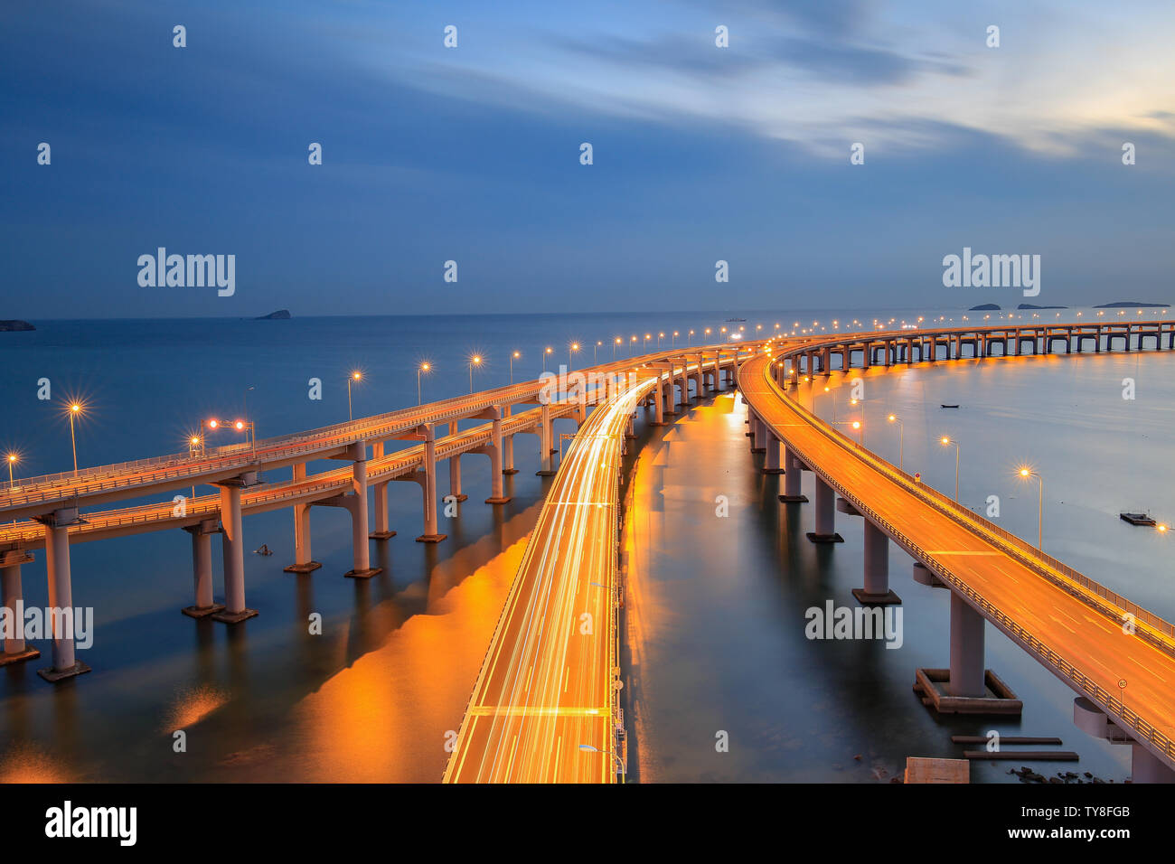 Dalian Xingwan Bridge Stock Photo - Alamy