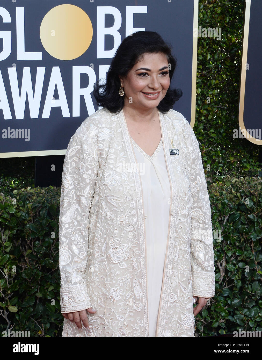 Actor Meher Tatna attends the 76th annual Golden Globe Awards at the ...