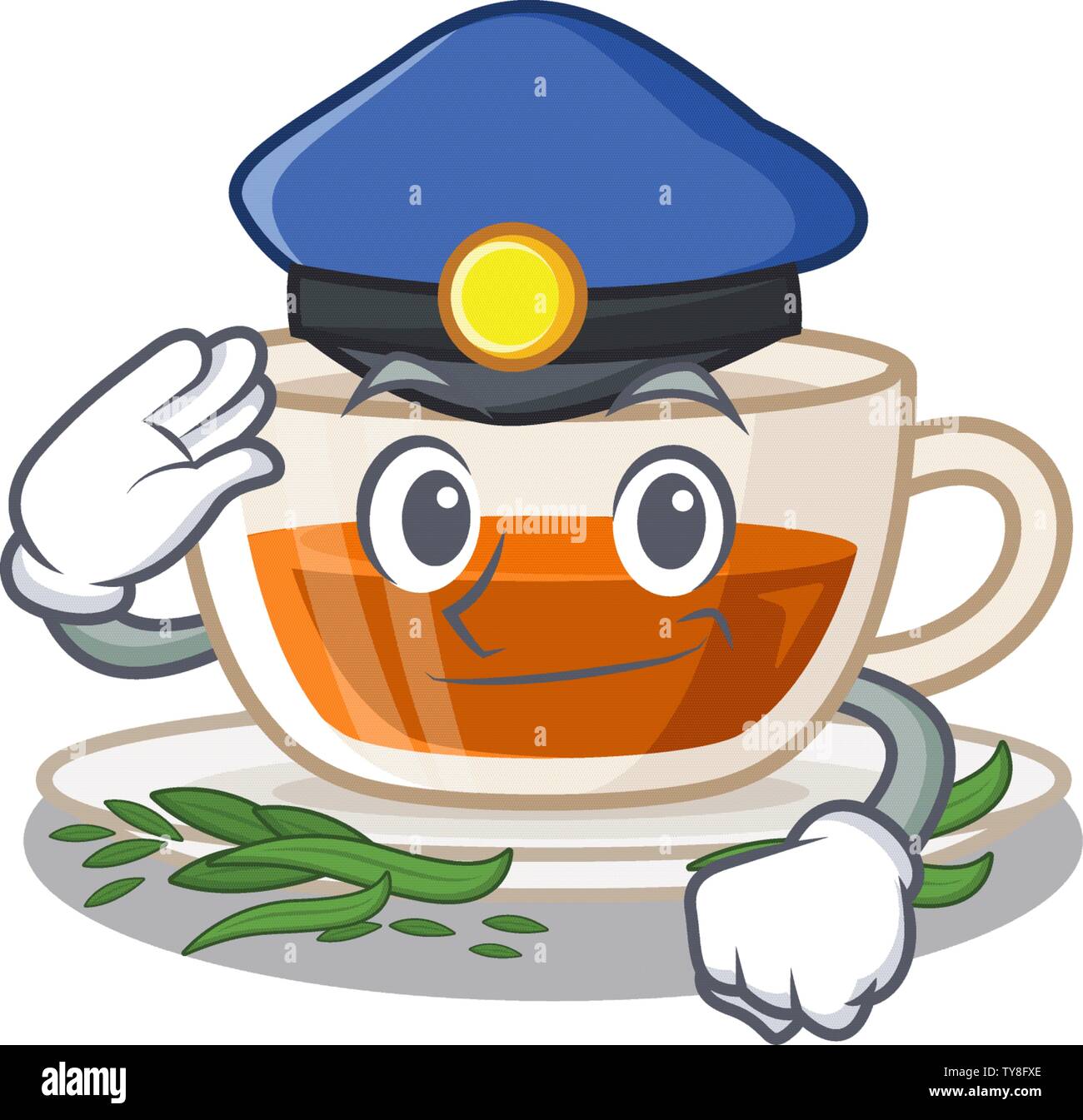 Police darjeeling tea isolated in the cartoon Stock Vector Image & Art ...