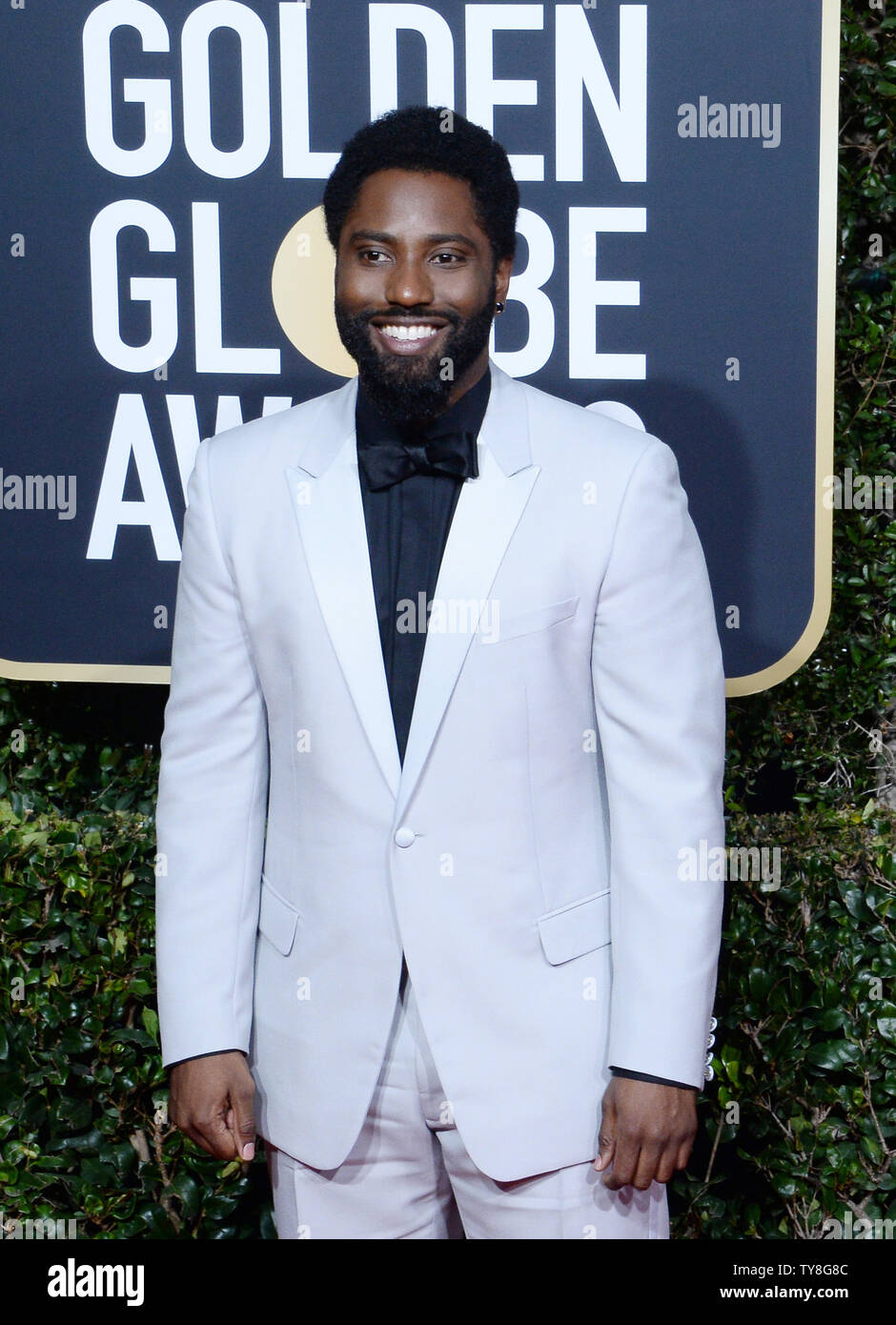 Actor John David Washington attends the 76th annual Golden Globe Awards ...