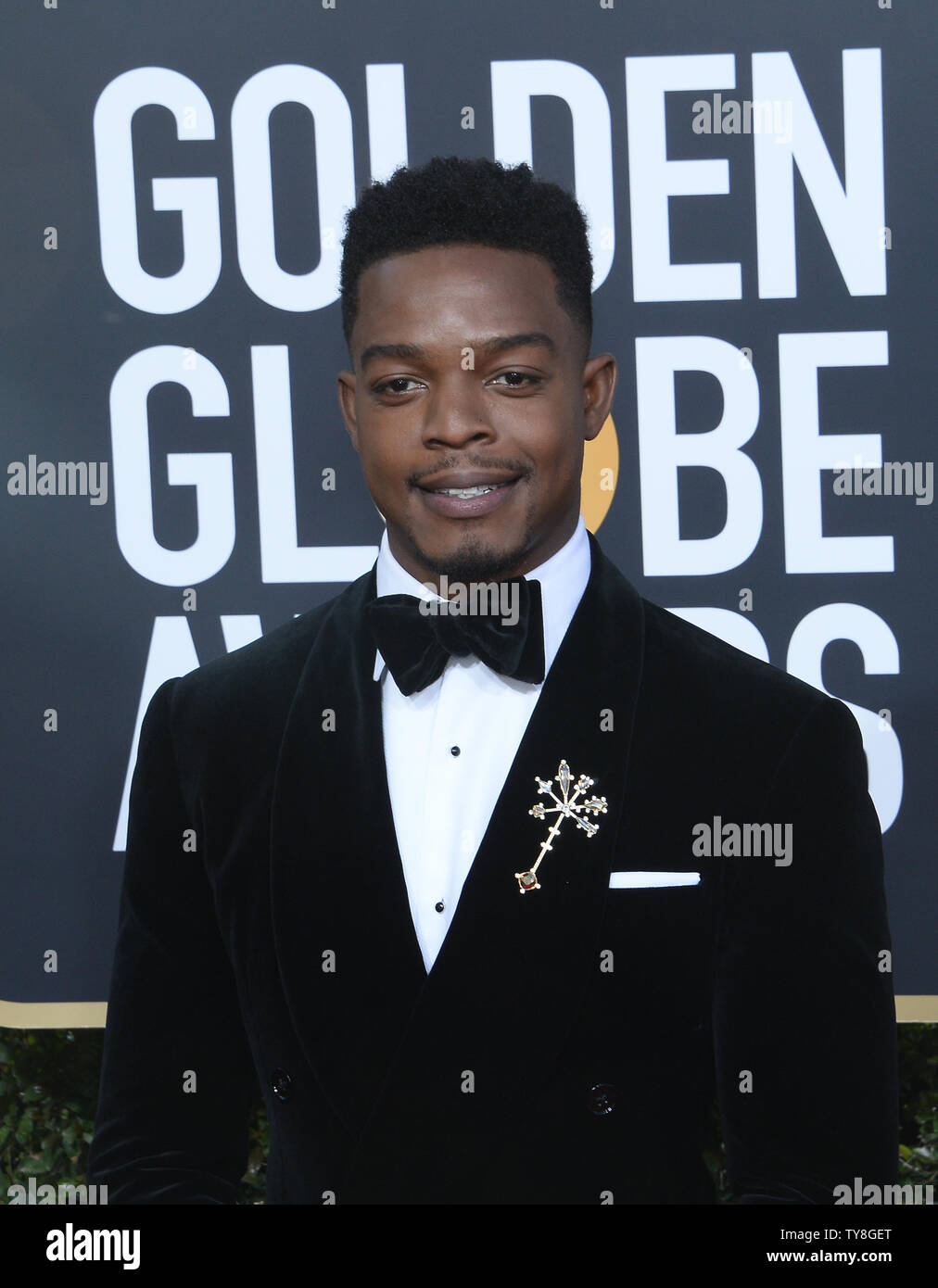 Actor Stephan James attends the 76th annual Golden Globe Awards at the ...