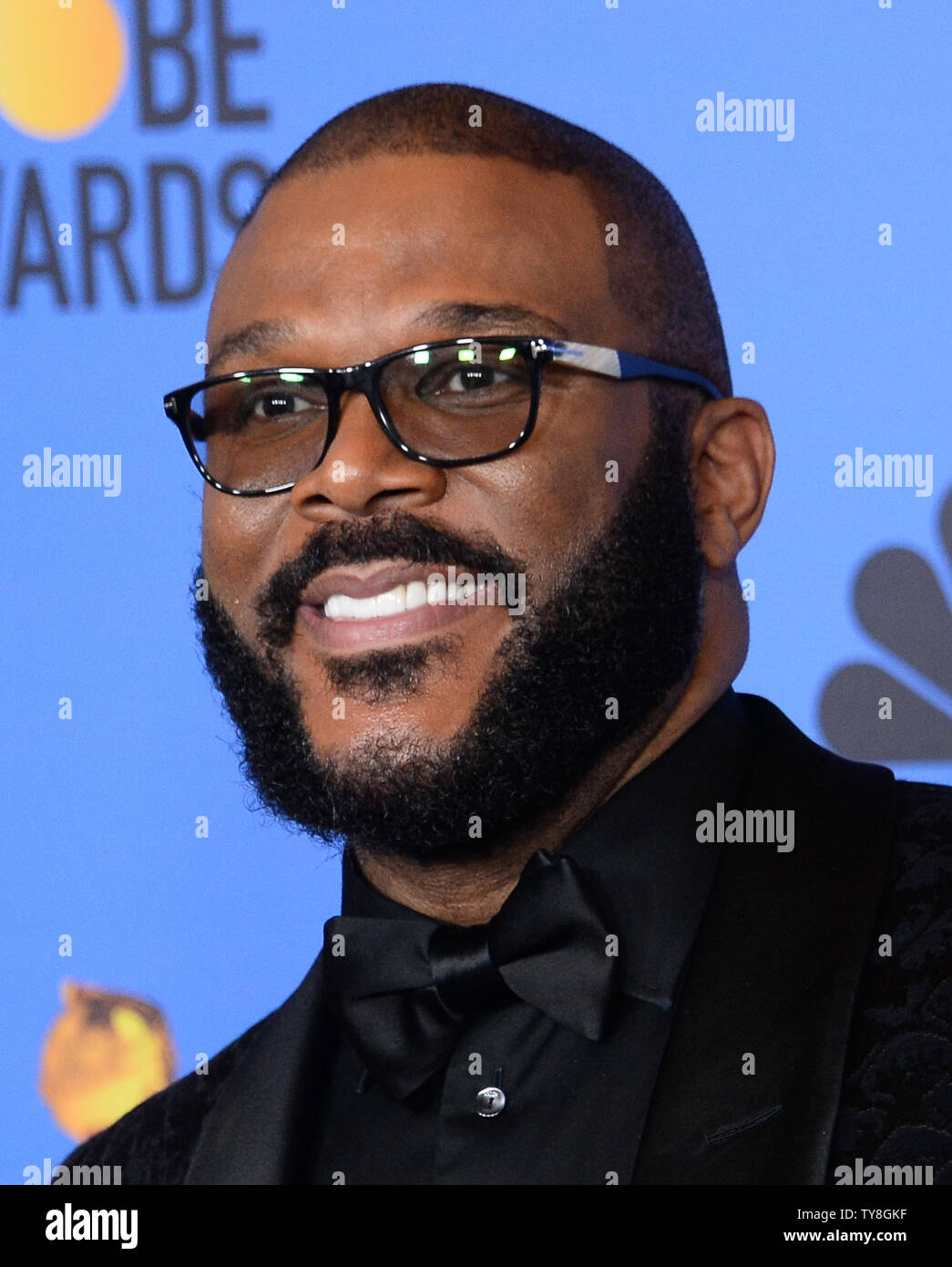 Actor Tyler Perry appears backstage during the 76th annual Golden Globe ...