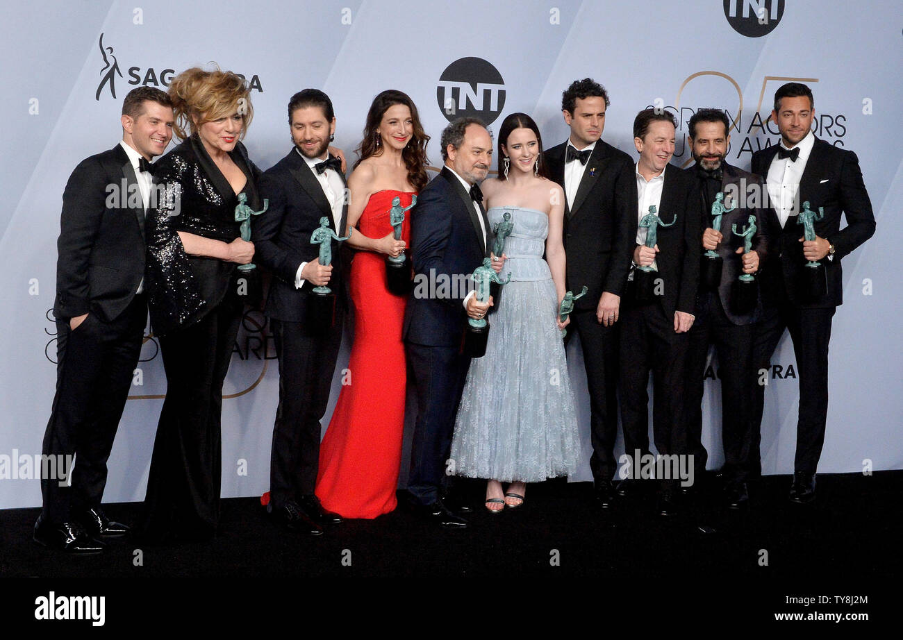 (L-R) Joel Johnstone, Caroline Aaron, Michael Zegen, Marin Hinkle ...