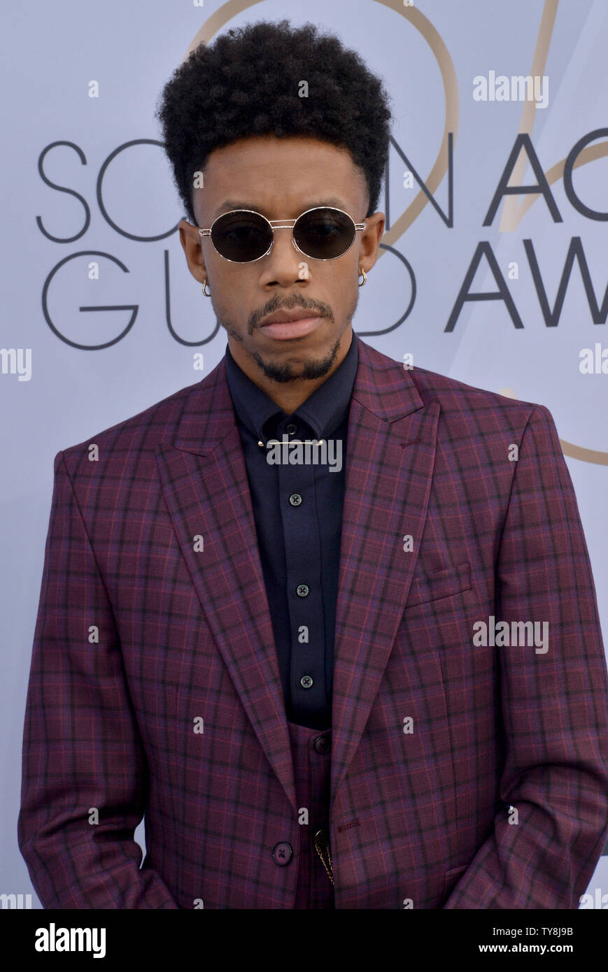 Darrell Britt-Gibson arrives for the the 25th annual SAG Awards held at ...