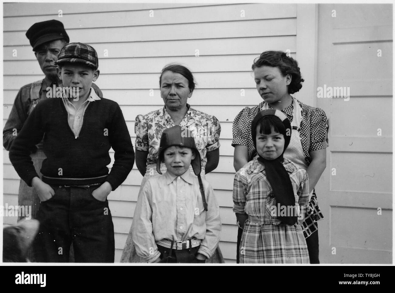 Mary Demery family picture Stock Photo - Alamy