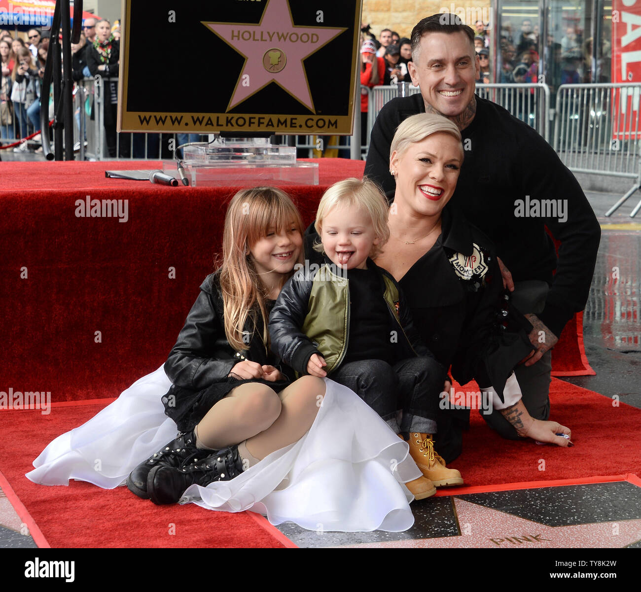 Singer and songwriter Pink, whose real name is Alecia Beth Moore, is ...