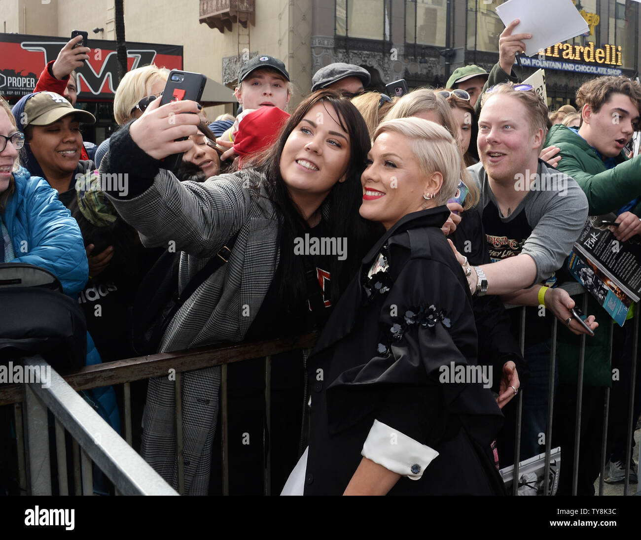 Singer and songwriter Pink, whose real name is Alecia Beth Moore ...