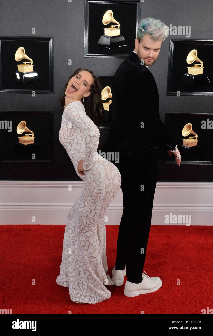 Tucker Halpern (R) and Sophie Hawley-Weld, Sofi Tukker arrive for the ...