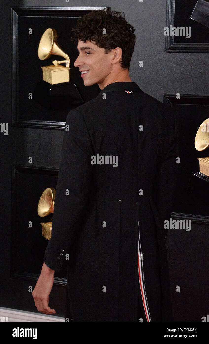 Isaac Cole Powell arrives for the 61st annual Grammy Awards held at ...